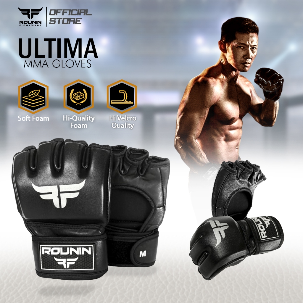 Jual Rounin fightware Ultima MMA glove / MMA fight glove kulit asli ...