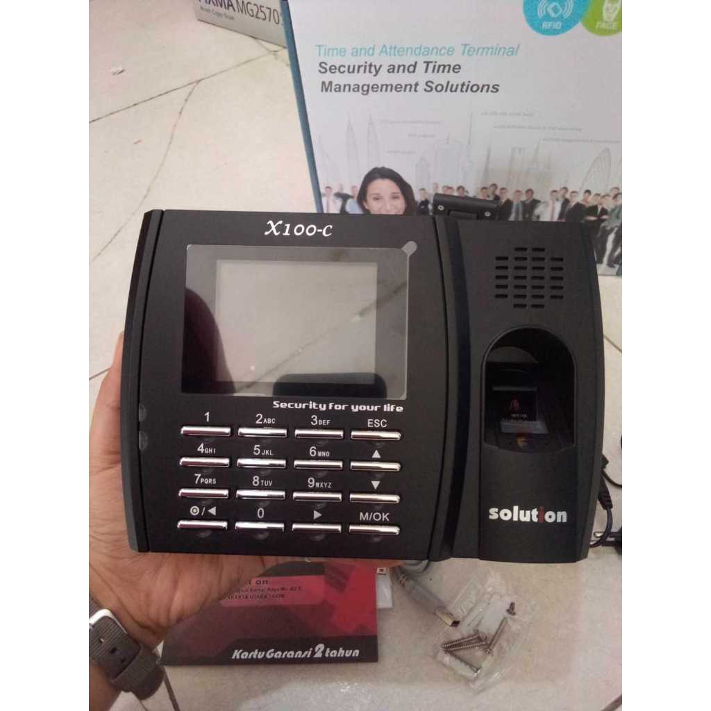 Jual Mesin absensi Sidik jari/ fingerprint Solution X100c | Shopee ...