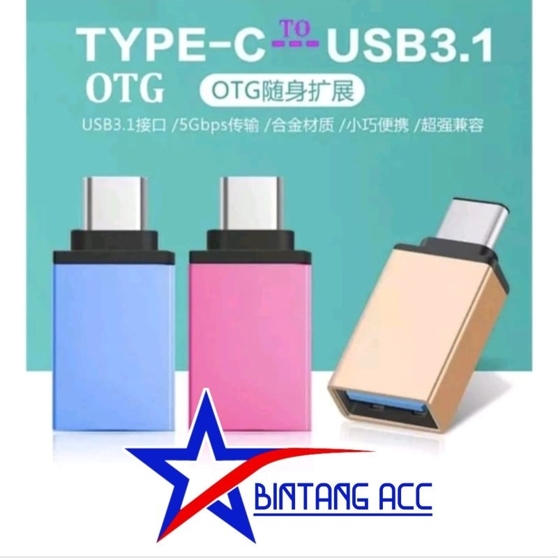Jual OTG Type C full besi utg Type C full sambungan USB hp NON kabel ...