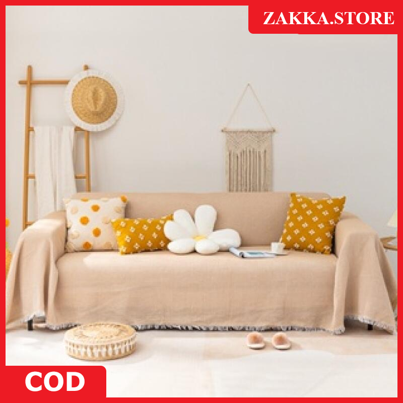Jual ZAKKA STORE Selimut sofa 1 2 3 4 5 Seater Nordic Blanket Cover ...