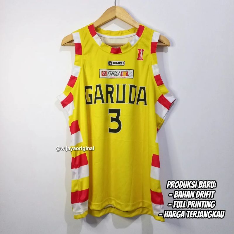 Jual JERSEY BASKET IBL REPRO GARUDA BANDUNG #3 KELLY PURWANTO - KUNING ...