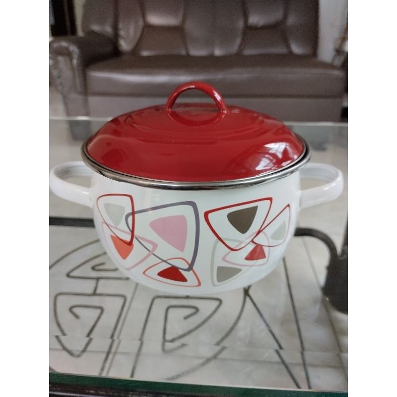 Jual panci enamel mini / panci kecil / panci mini / panci polos 16 cm ...