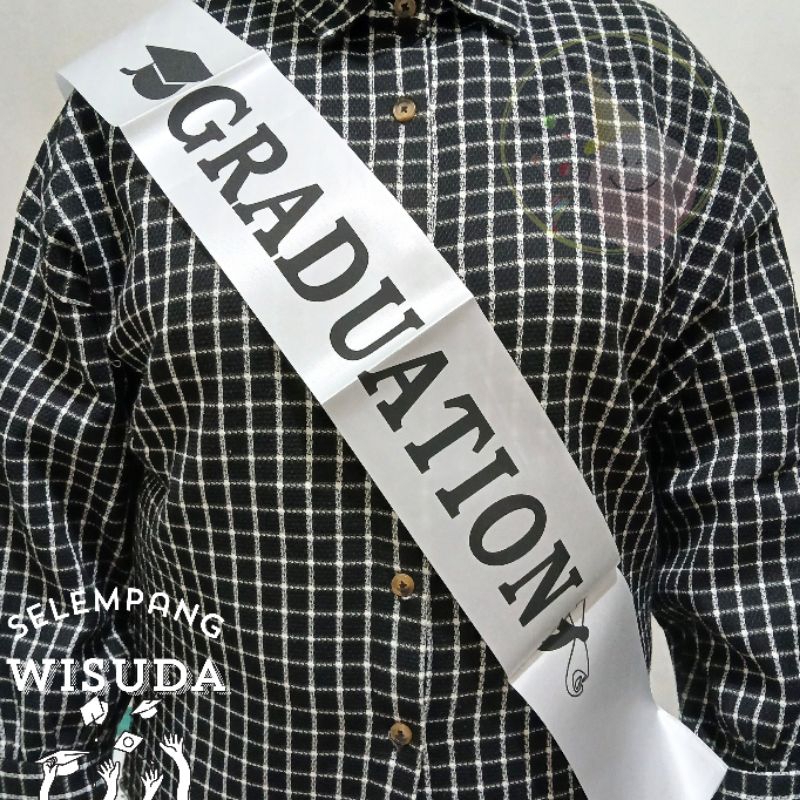 Jual Selempang Wisuda Graduation I Graduated Congratulations Sash Bogor ...