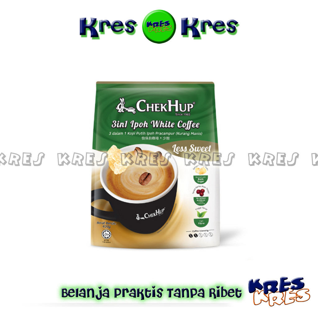 Jual CHEK HUP LESS SWEET Ipoh White Coffee Kopi ChekHup Halal | Shopee ...