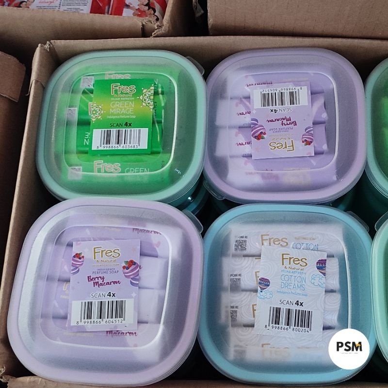 Jual 3 Box Sabun Fres (1Box isi 4 Sabun) Varian Random (Free Packing ...
