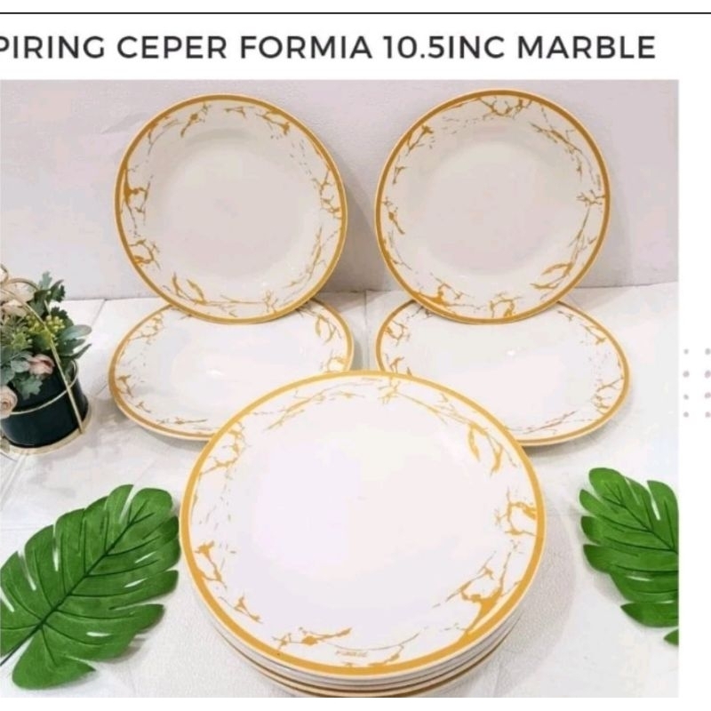 Jual piring makan ceper jumbo 1 lusin 10" FREE PAKING KAYU | Shopee ...