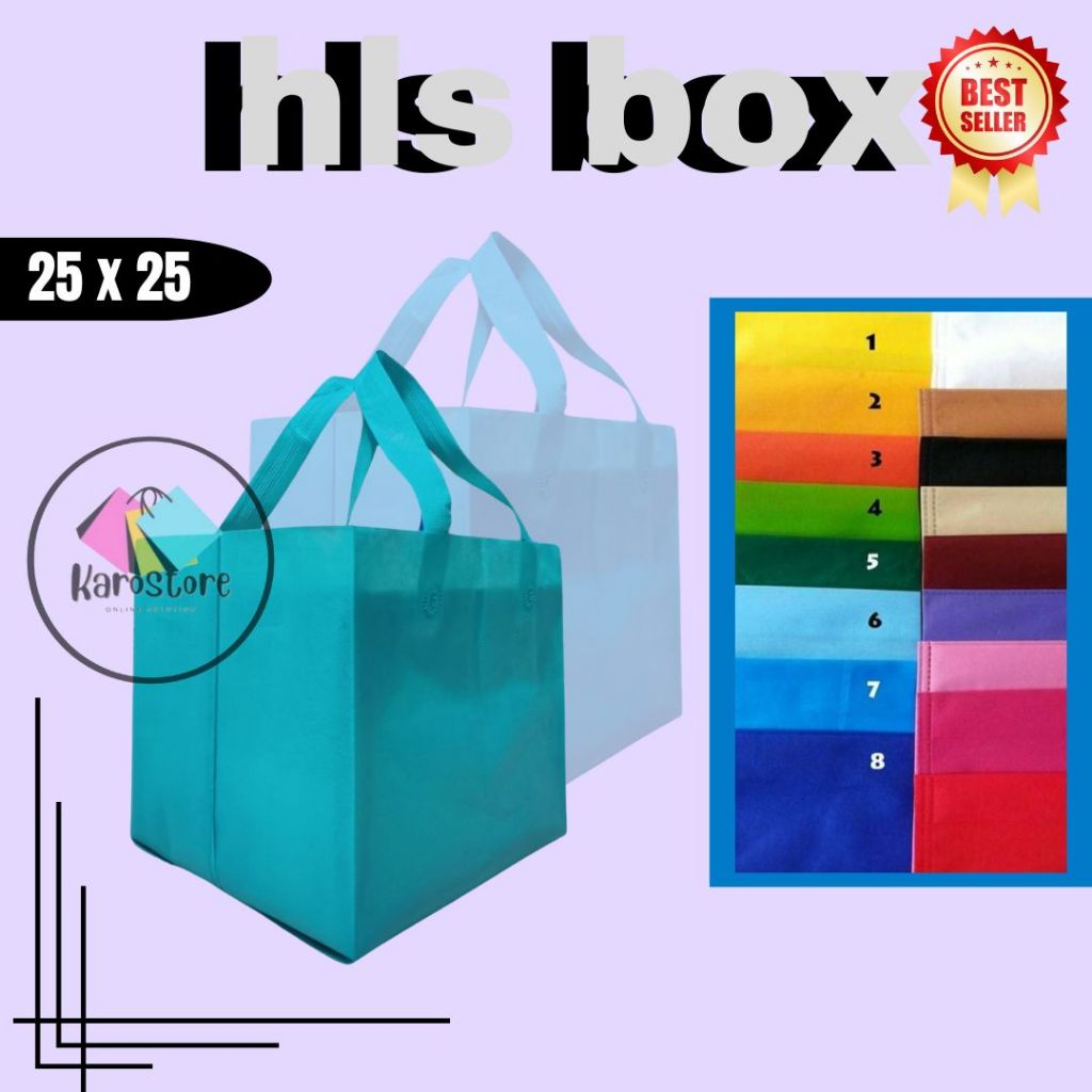 Jual Tas spunbond box 25 x 25 (1 Lusin) box gift kotak nasi berkat hajatan syukuran | Shopee ...