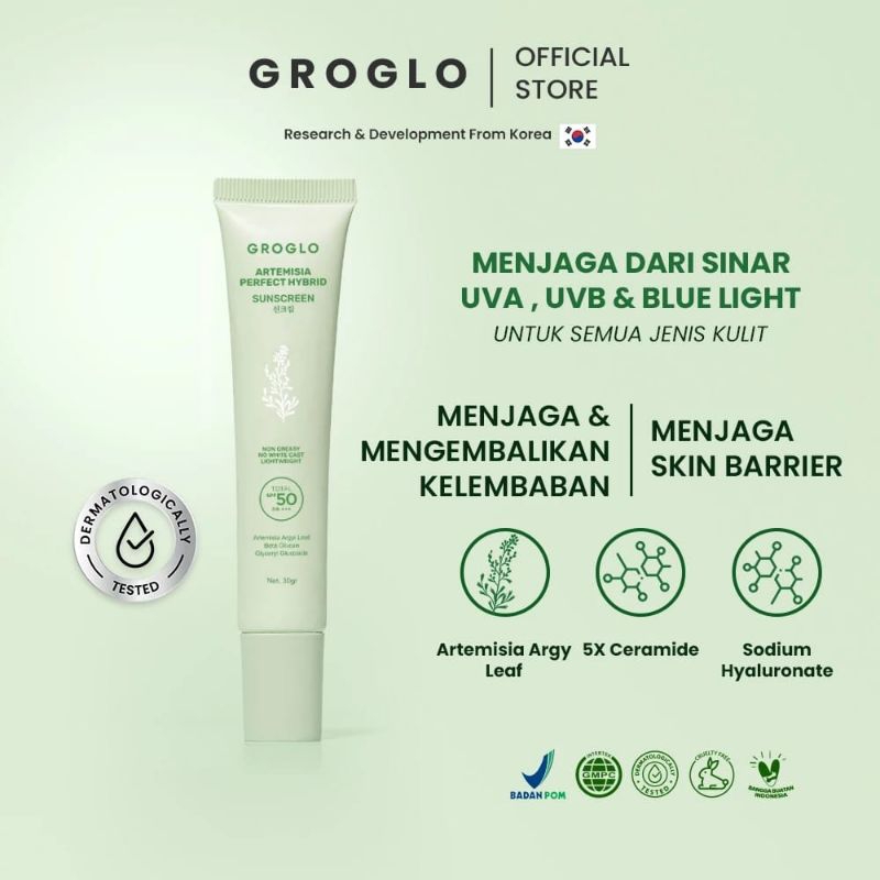 Jual Groglo Artemisia Hydro Burst Sunscreen dengan perlindungan ...