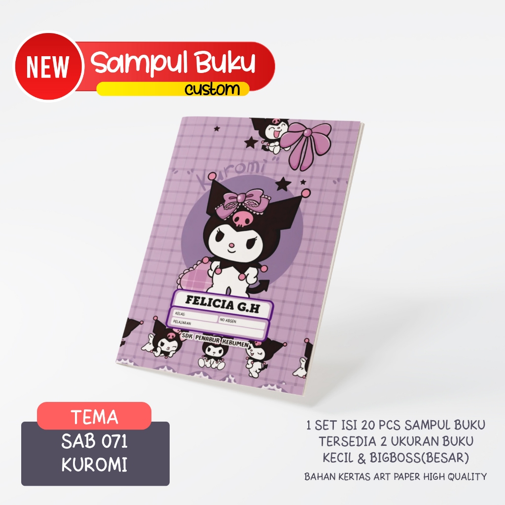 Jual SAMPUL BUKU ANAK CUSTOM ISI 20 pcs (PART 2= 51-100)/ COVER BUKU ...