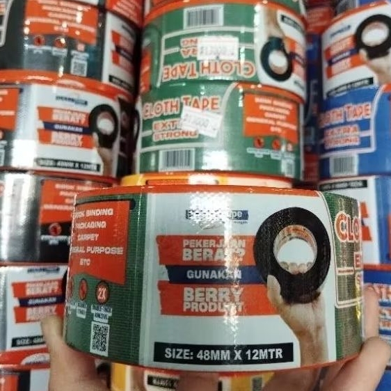 Jual Cloth tape / Lakban jilid Hijau 48 mm x 12 mtr | Shopee Indonesia