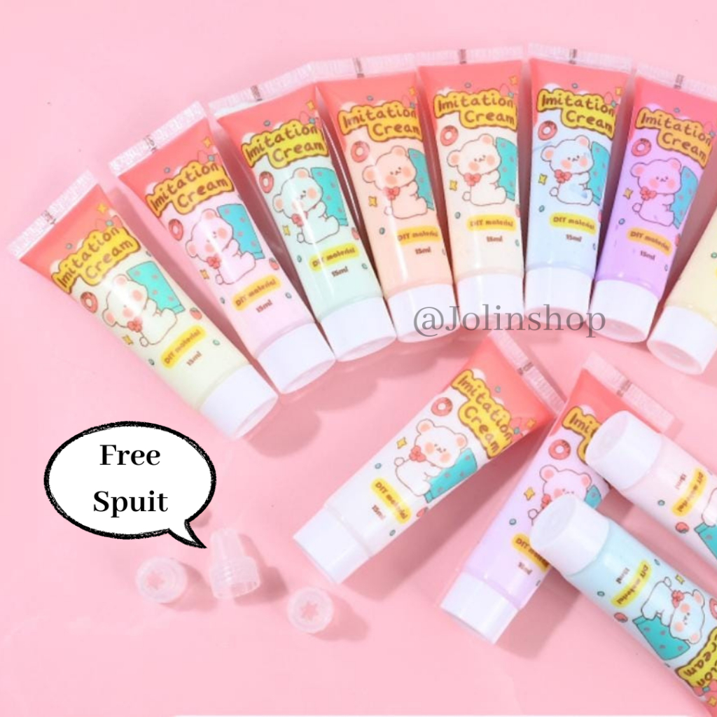 Jual JS-Free Spuit Deco Cream 15ml Liquid Clay | Imitation Simulation ...