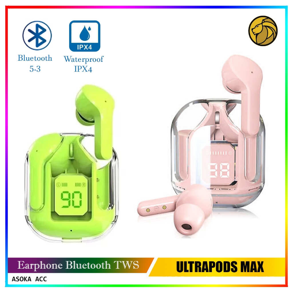 Jual Handsfree Bluetooth TWS Ultrapods Max Waterproof IPX4 Earphone ...