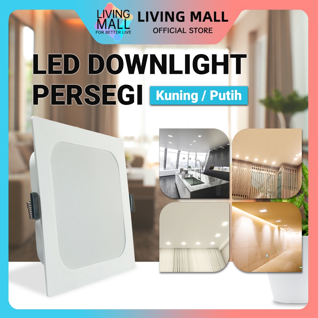 Jual Hakamitsu Lampu LED Downlight Persegi Lampu Murah Berkualitas 6W ...