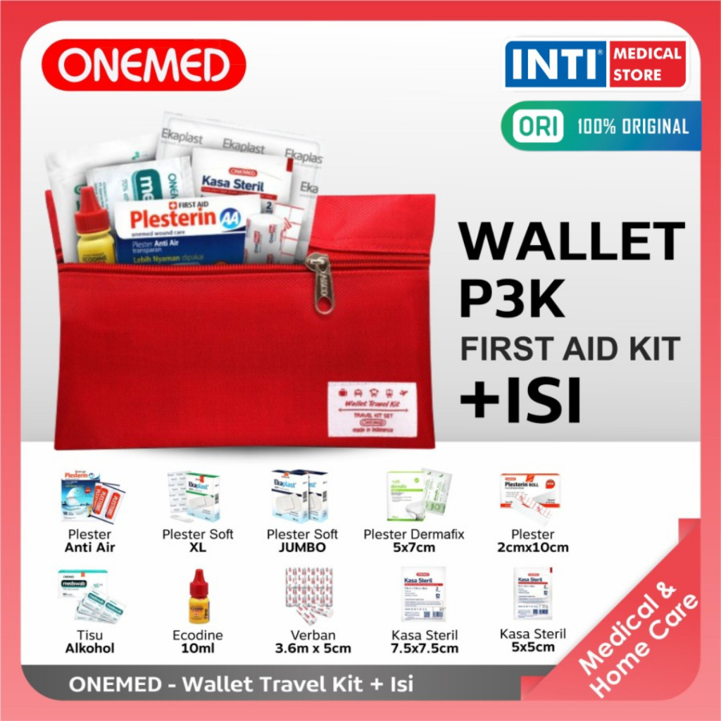 Jual Onemed | Wallet Travel Kit + Isi | Wallet Travel First Aid Kit ...