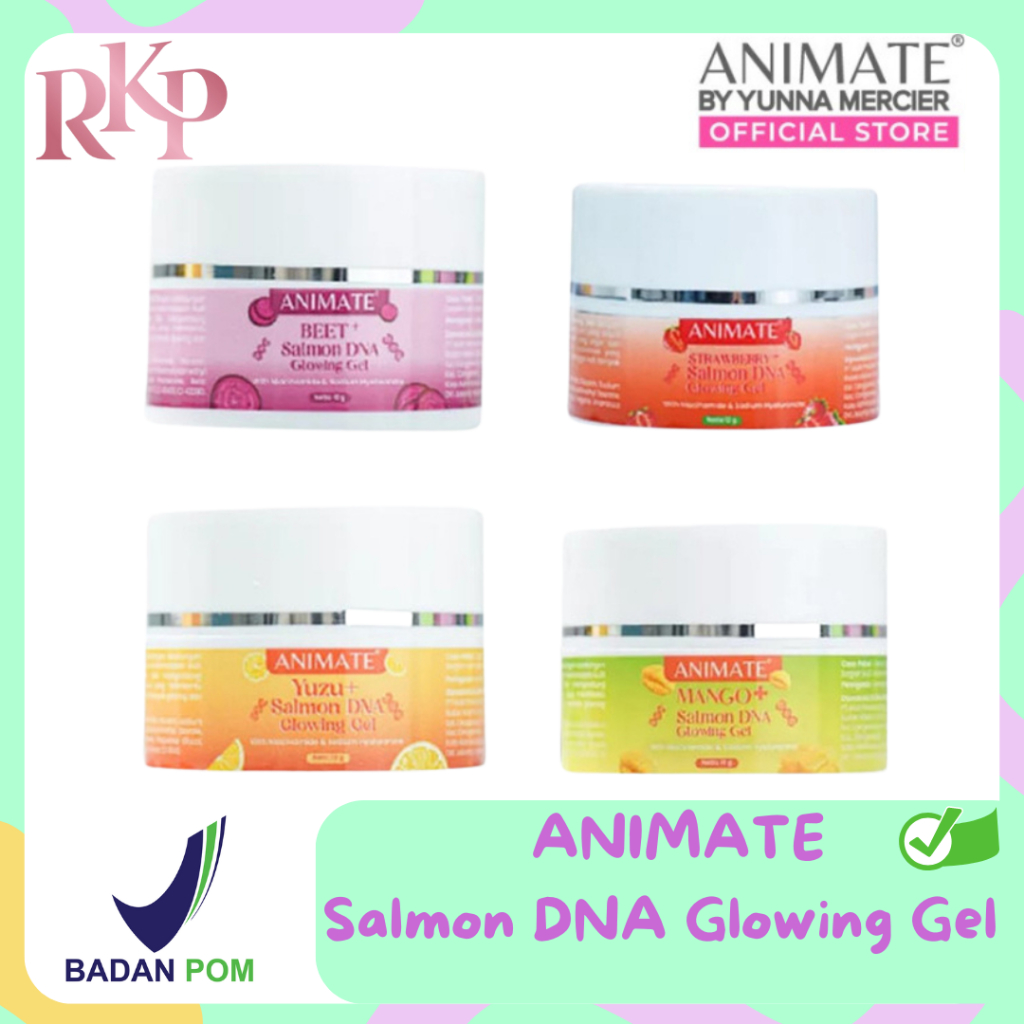 Jual Animate Glowing Gel Moisturizer Salmon DNA + Yuzu Pelembab Wajah ...