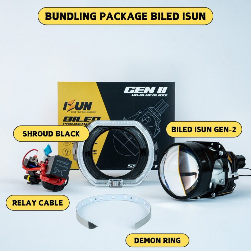Jual BUNDLING PAKET BILED ISUN GEN-2 Lengkap dengan Shroud, Demon dan ...