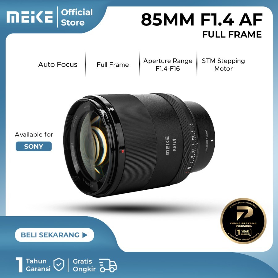 Jual Meike 85mm Full Frame F1.4 Auto Focus Large Aperture Portrait Lens ...