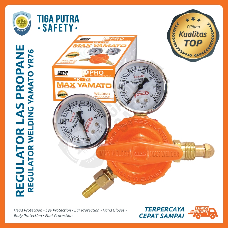 Jual Regulator Las Propane / Welding LPG Gas Max Yamato YR76 | Shopee Indonesia