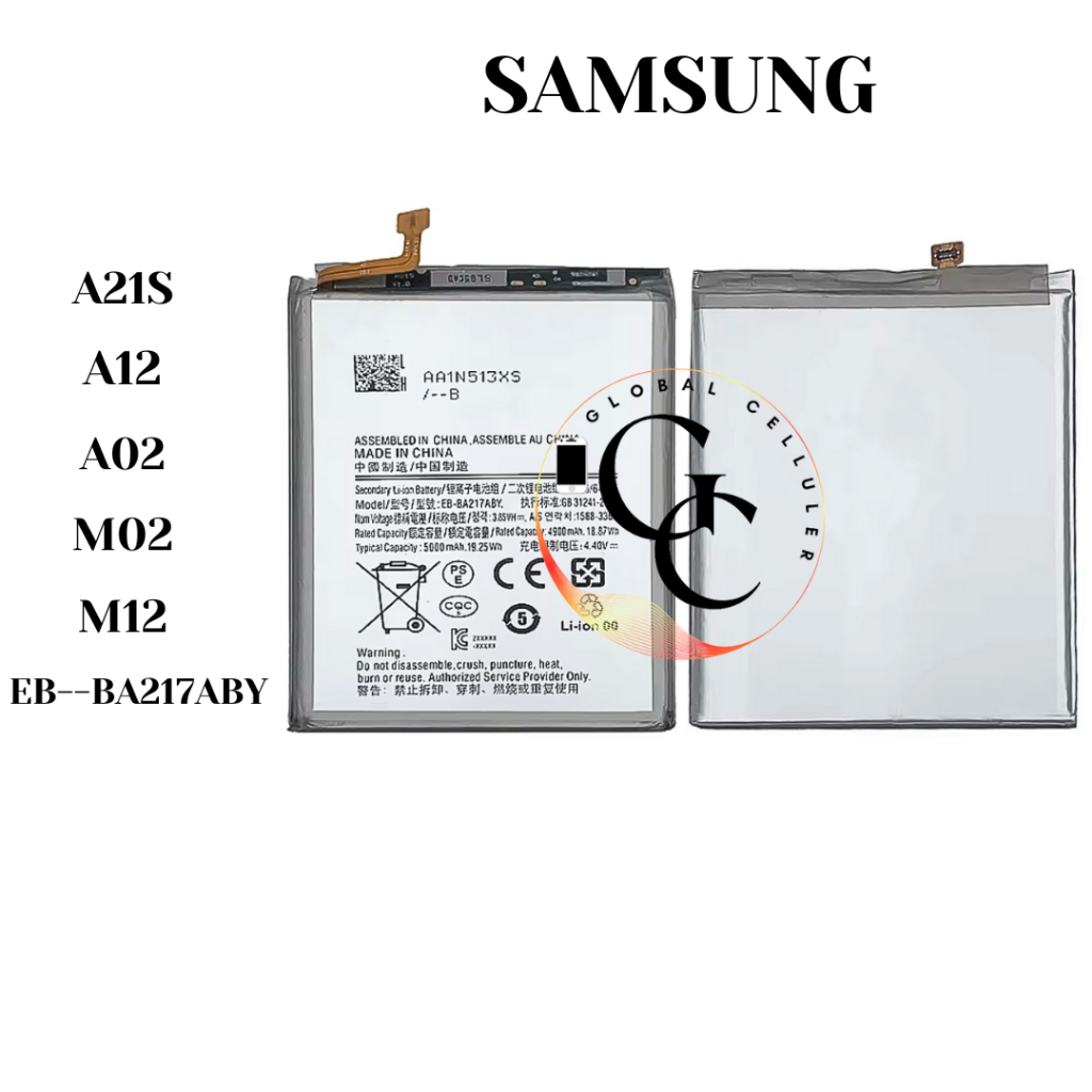 Jual Baterai Samsung A21S A12 A02 M02 M12 EB--BA217ABY Original (Batre ...