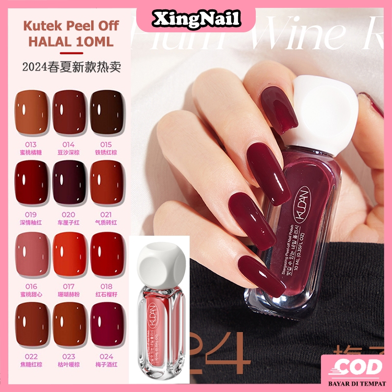 Jual 10ml Kutek Peel Off Halal Bisa Untuk Sholat Peel Off Tahan Lama ...