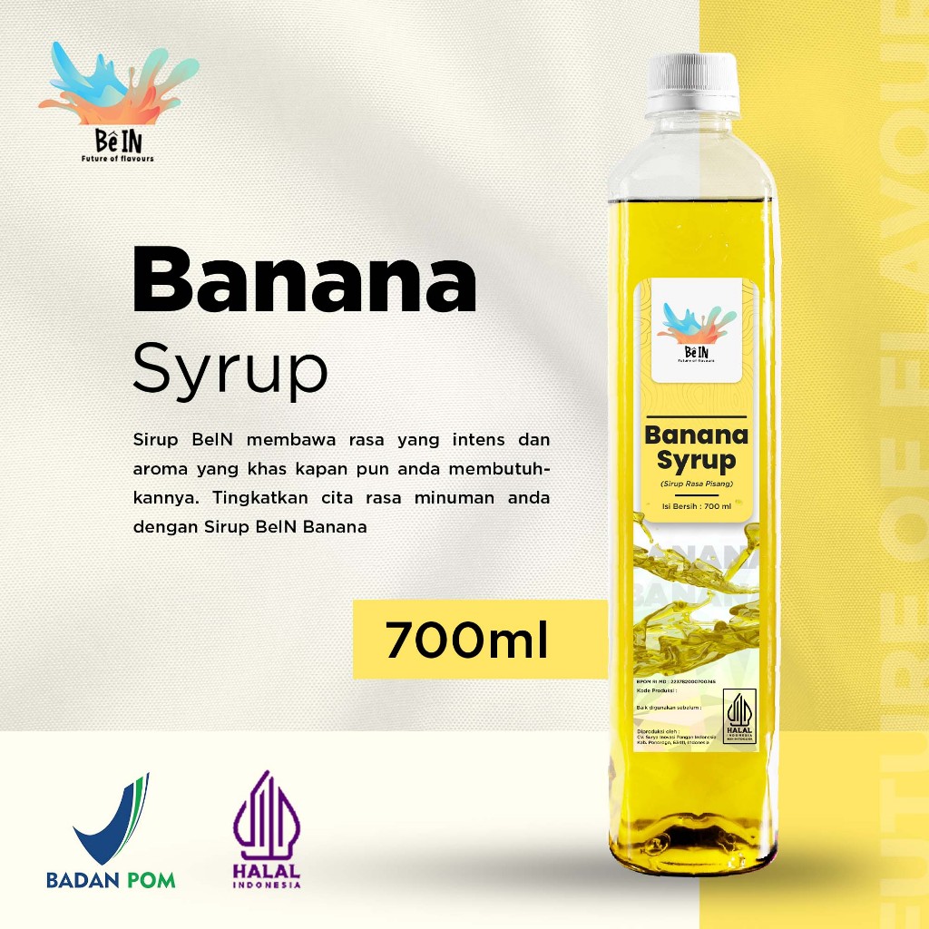 Jual BeIn Banana Syrup - Sirup Pisang 700ml | Shopee Indonesia