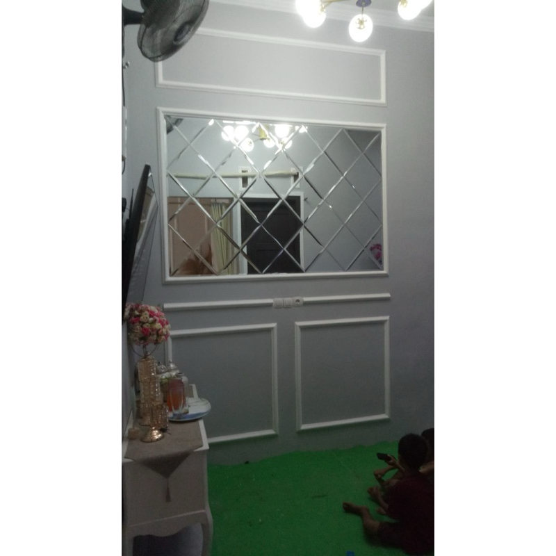 Jual Custom 110x70 Tebal 5mili Bevel 1cm FREE PACKING KAYU DAN DOUBLE ...