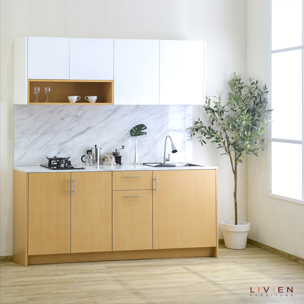 Jual LIVIEN Kitchen Set Super Lebar 60cm / Kabinet Dapur Quenella ...