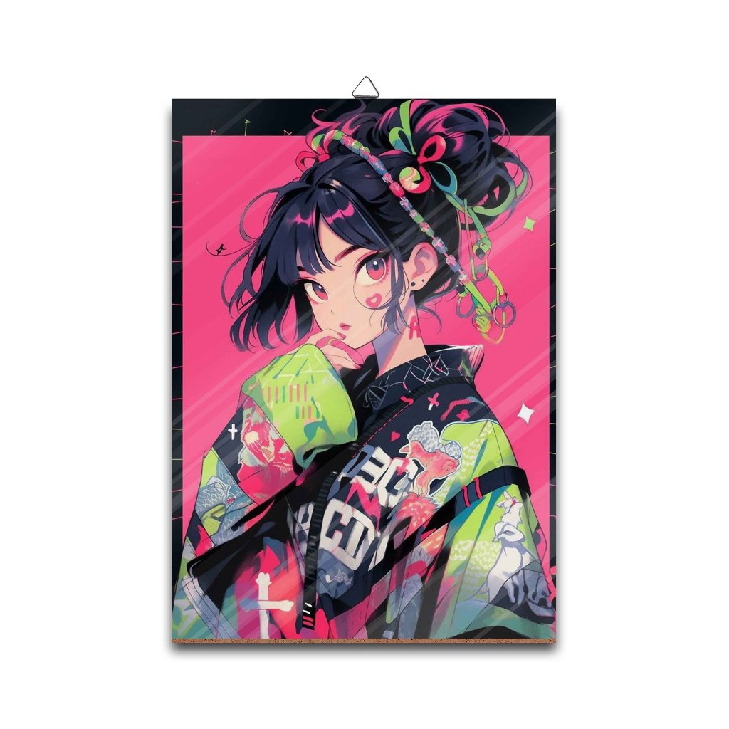 Jual Poster dinding kayu COLORFULL CUTE GIRL ALT - JAPAN ART material ...