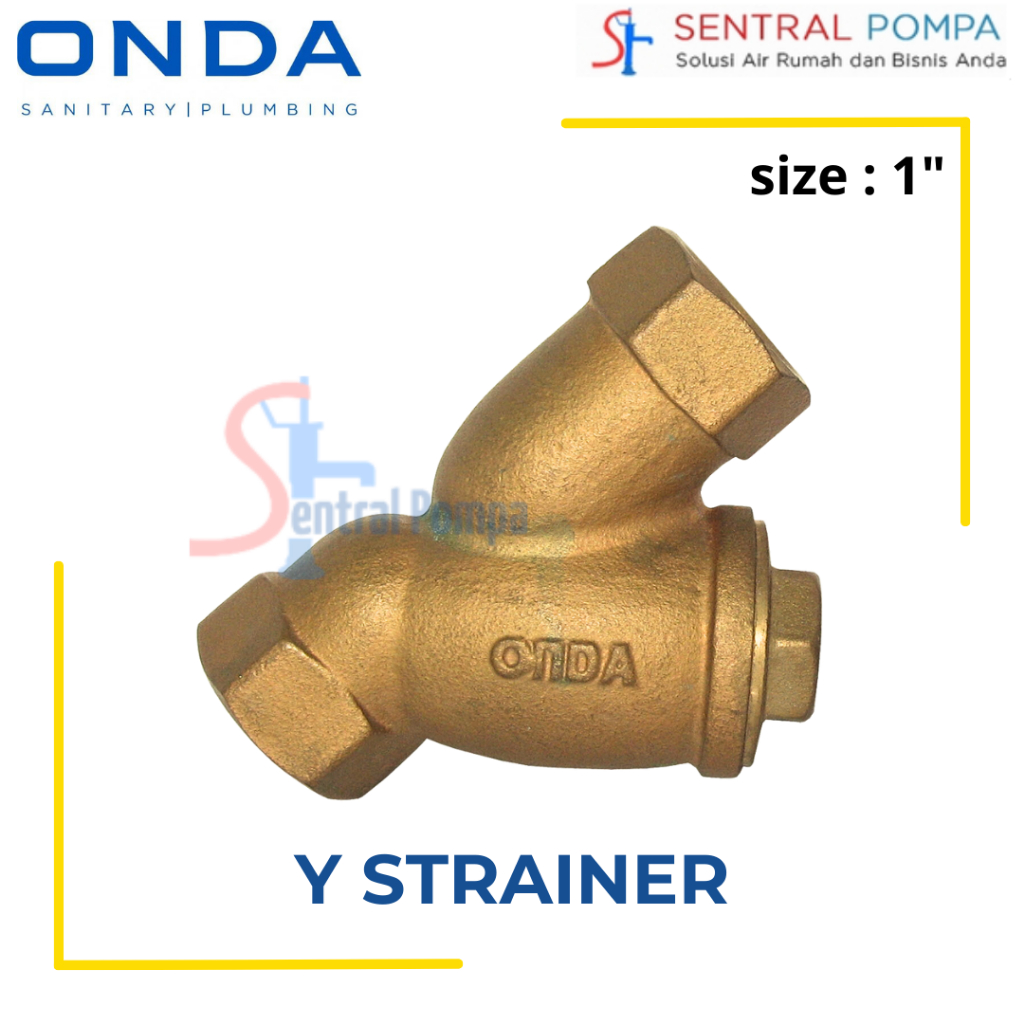 Jual Y Strainer Kuningan 1 Inch Onda Brass Strainer 1" | Sentral Pompa ...