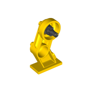 Jual Lego Yellow Part 70943 Large Figure Leg Right with Black Rotation ...