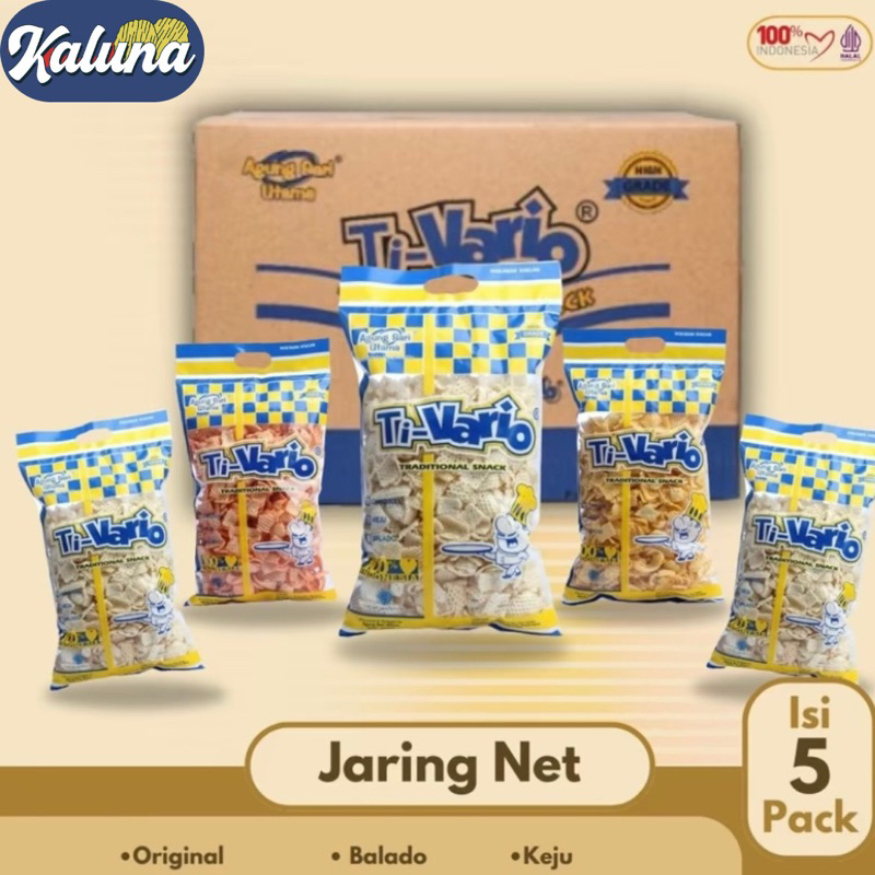 Jual Snack Jaring/Net Ti Vario 250gram (1Dus isi 5 Karung) Rasa bisa di ...