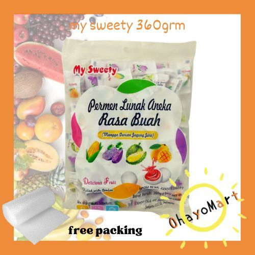 Jual My Sweety / Permen lunak/ Permen rasa buah/ Permen aneka rasa 360g ...