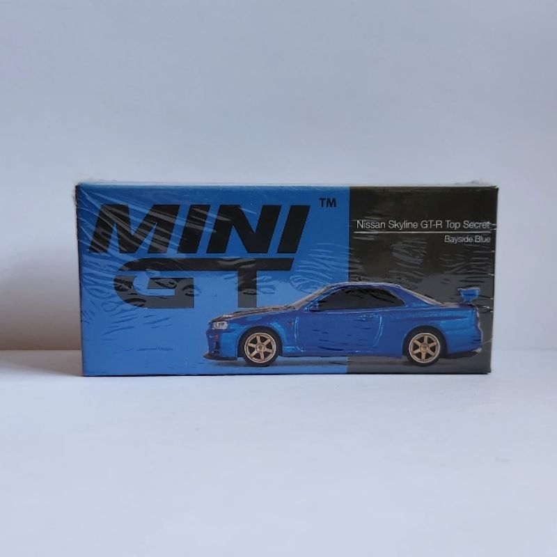 Jual Mini GT Nissan Skyline GT-R R34 Top Secret Bayside Blue No. 531 ...