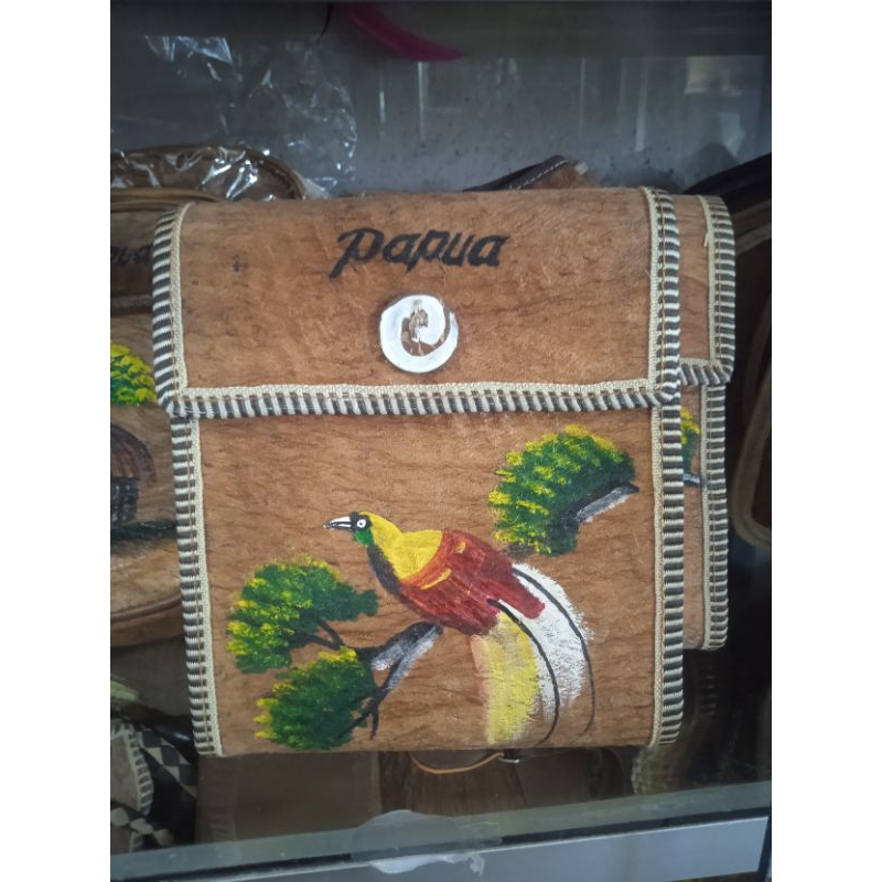 Jual tas noken kulit kayu/oleh oleh khas papua | Shopee Indonesia