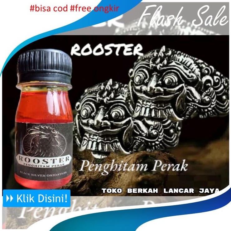 Jual KODE E12L ROOSTER Penghitam Perak COD Black metal bronir 1ml ...