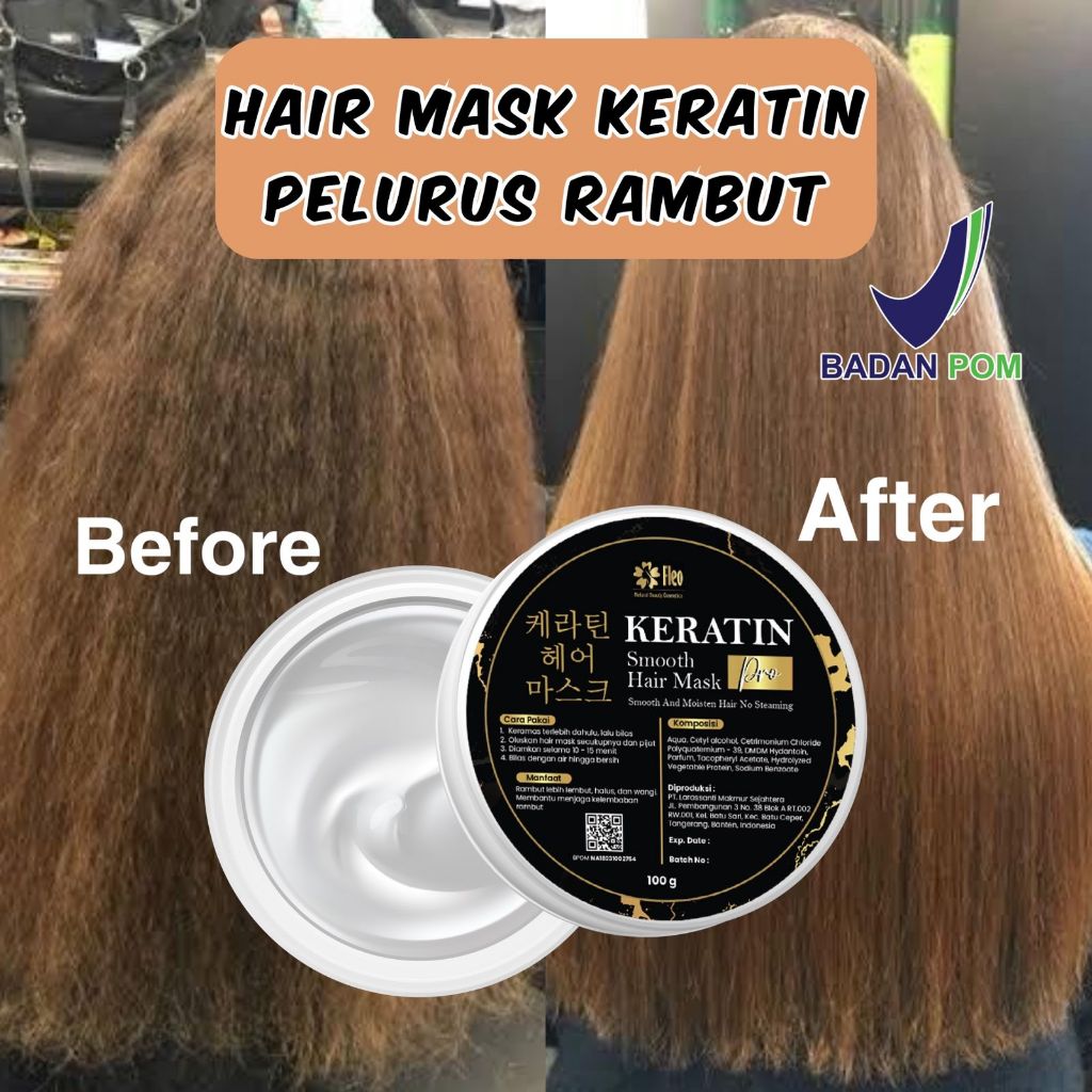 Jual FLEO Hair Mask Keratin Smoothing 100gr / Masker Keratin Pelurus ...