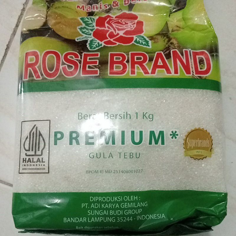 Jual Gula pasir Kemasan Rose brand hijau 1kg | Shopee Indonesia