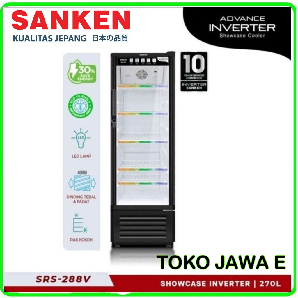 Jual SHOWCASE CHILLER SANKEN SRS 288V 5 Rak - Inverter | Shopee Indonesia