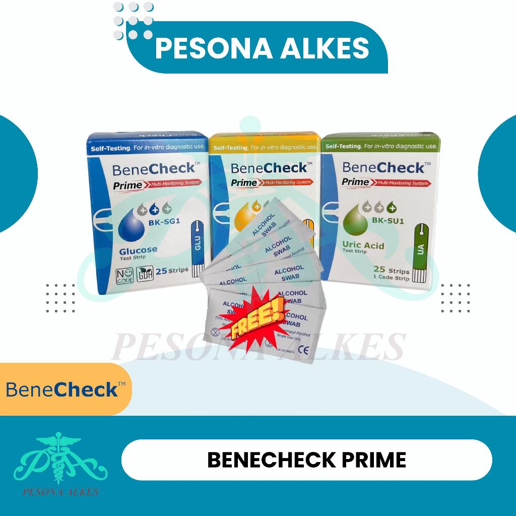 Jual Strip Benecheck PRIME Kolesterol/ Gula Darah/ Asam Urat (FREE ...
