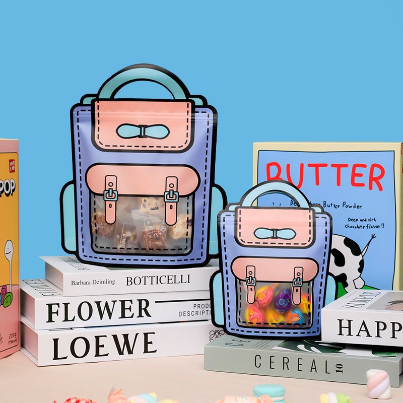 Jual 10pcs Ransel Plastik Snack, Goodie Bag Hadiah Ziplock Birthday ...