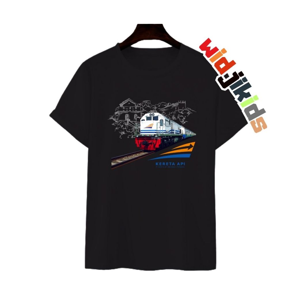 Jual Kaos Anak Custom Gambar Kereta Api Indonesia (KAI) Baju Unisex Bahan Premium Cotton Combed ...