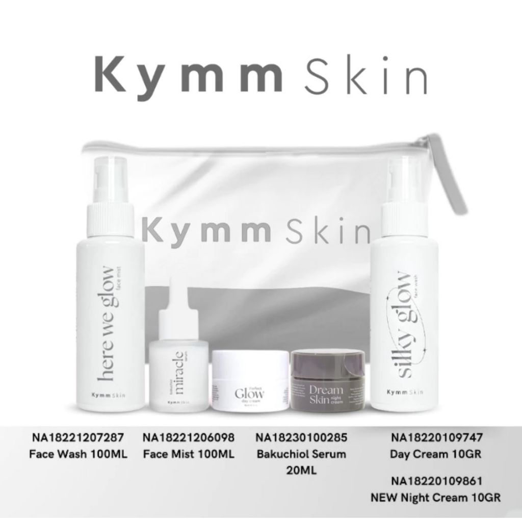 Jual KYMM SKIN Paket Glowing Premium 5PCS Free Pouch Paket Lengkap ...
