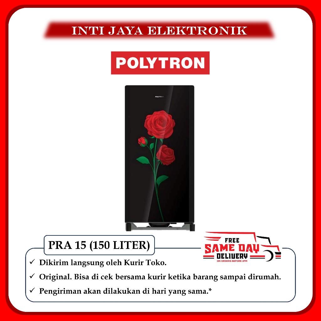 Jual KULKAS POLYTRON PRA 15 BELLEZA 1 PINTU POLYTRON 150 LITER PRA15 ...