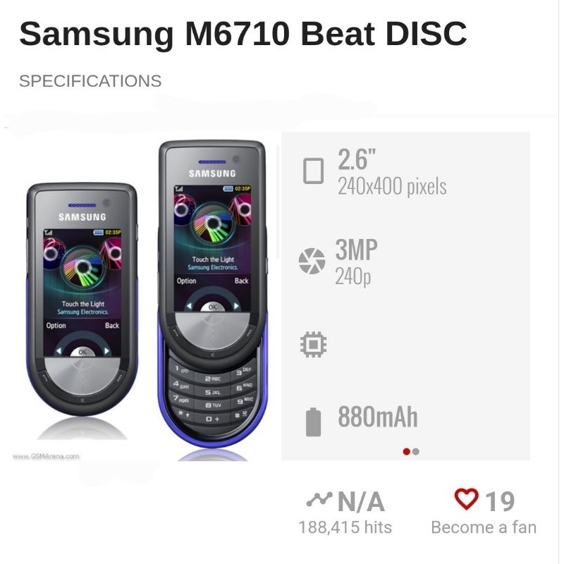Jual SAMSUNG M6710 BEAT DISC HP JADUL LANGKA UNIK DAN CANTIK HP ...