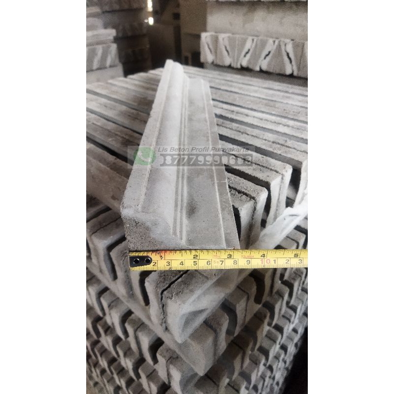 Jual Lis beton profil uk 8.cm x 50.cm untuk variasi rumah ( minimal ...