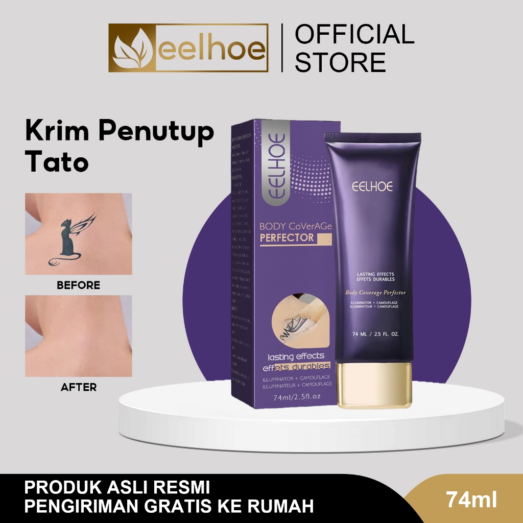 Jual EELHOE Body Coverage Perfector Concealer Tato Alas Bedak Tahan Air Profesional Noda Penutup ...