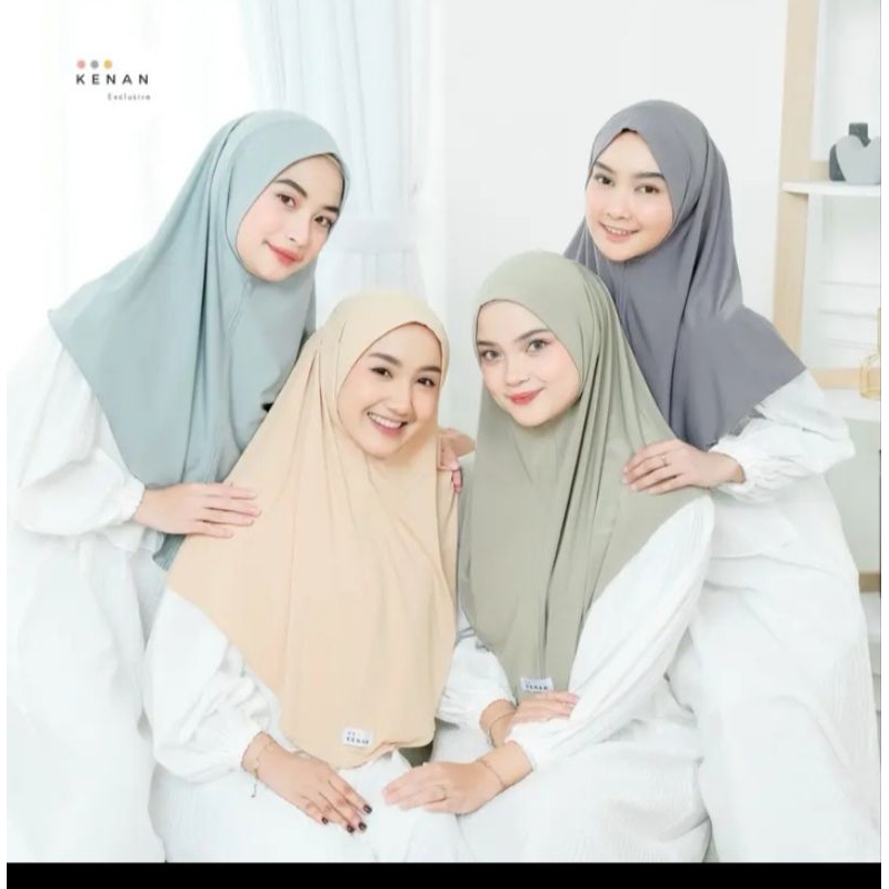 Jual KENAN- Daily Hijab Pastel Instan Size L Non Pet | Shopee Indonesia
