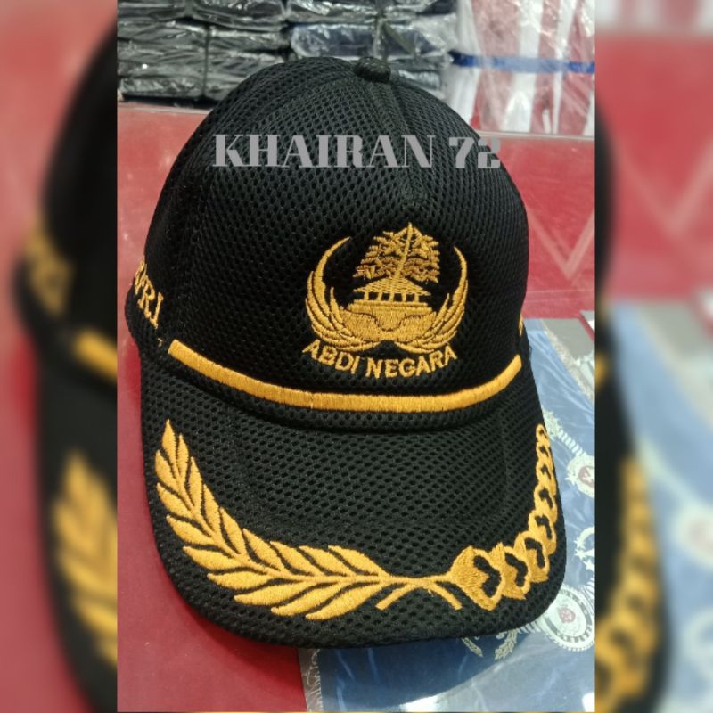 Jual topi korpri warna hitam pakai tulisan kiri kanan | Shopee Indonesia