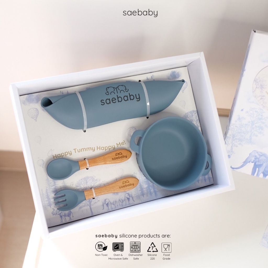 Jual SAE - Hampers Bayi Silicone Feeding Set, Paket MPASI, Baby New ...