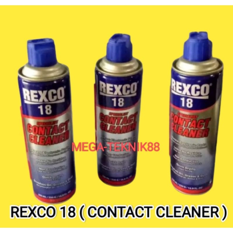 Jual Contact cleaner Rexco 18 isi 500ml / Cairan Pelumas Pembersih ...